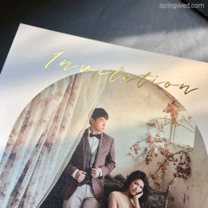 【幸福之門】彩色相片/單卡/明信片式喜帖‧星幻卡喜帖‧婚卡 MP3209 $39 - 春天婚卡｜喜帖印刷｜信封專賣店