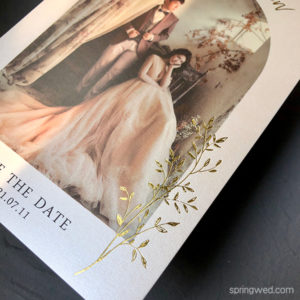 【幸福之門】彩色相片/單卡/明信片式喜帖‧星幻卡喜帖‧婚卡 MP3209 $39 - 春天婚卡｜喜帖印刷｜信封專賣店